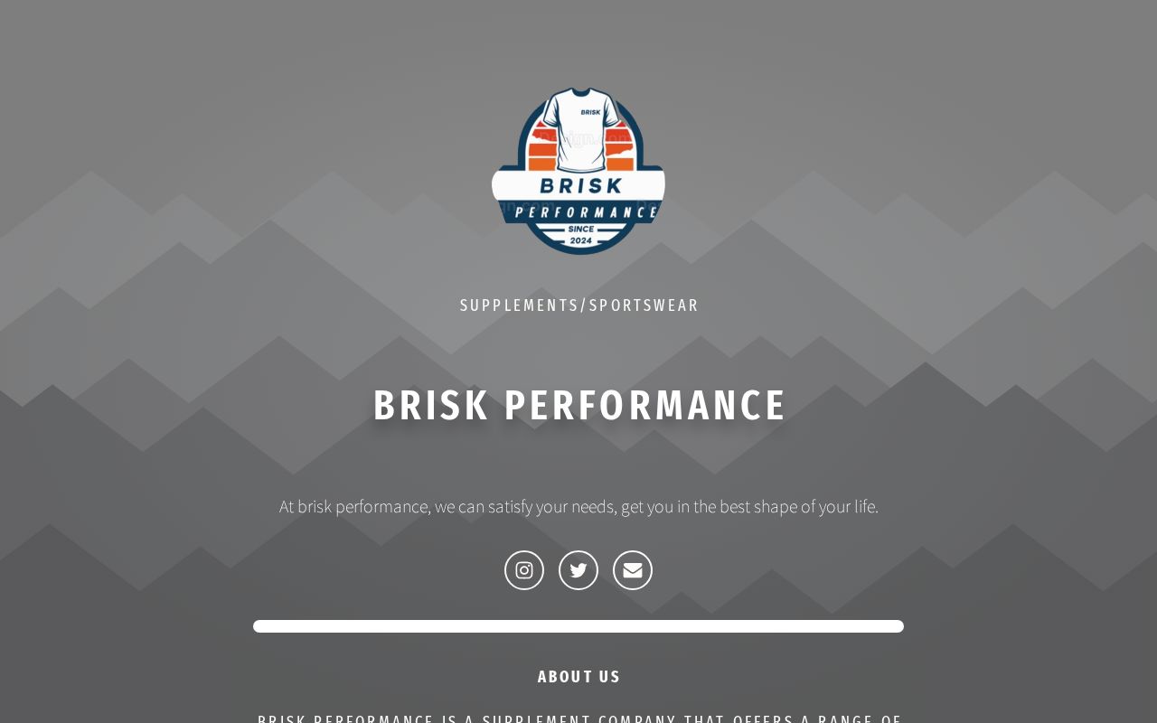 Brisk performance